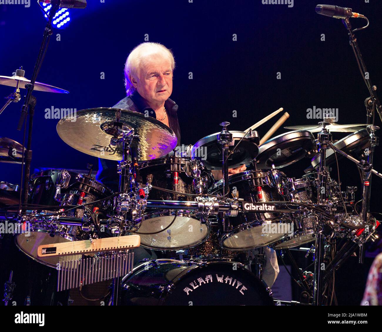 Drummer Alan White performs with YES at Hard Rock Live in Hollywood ...