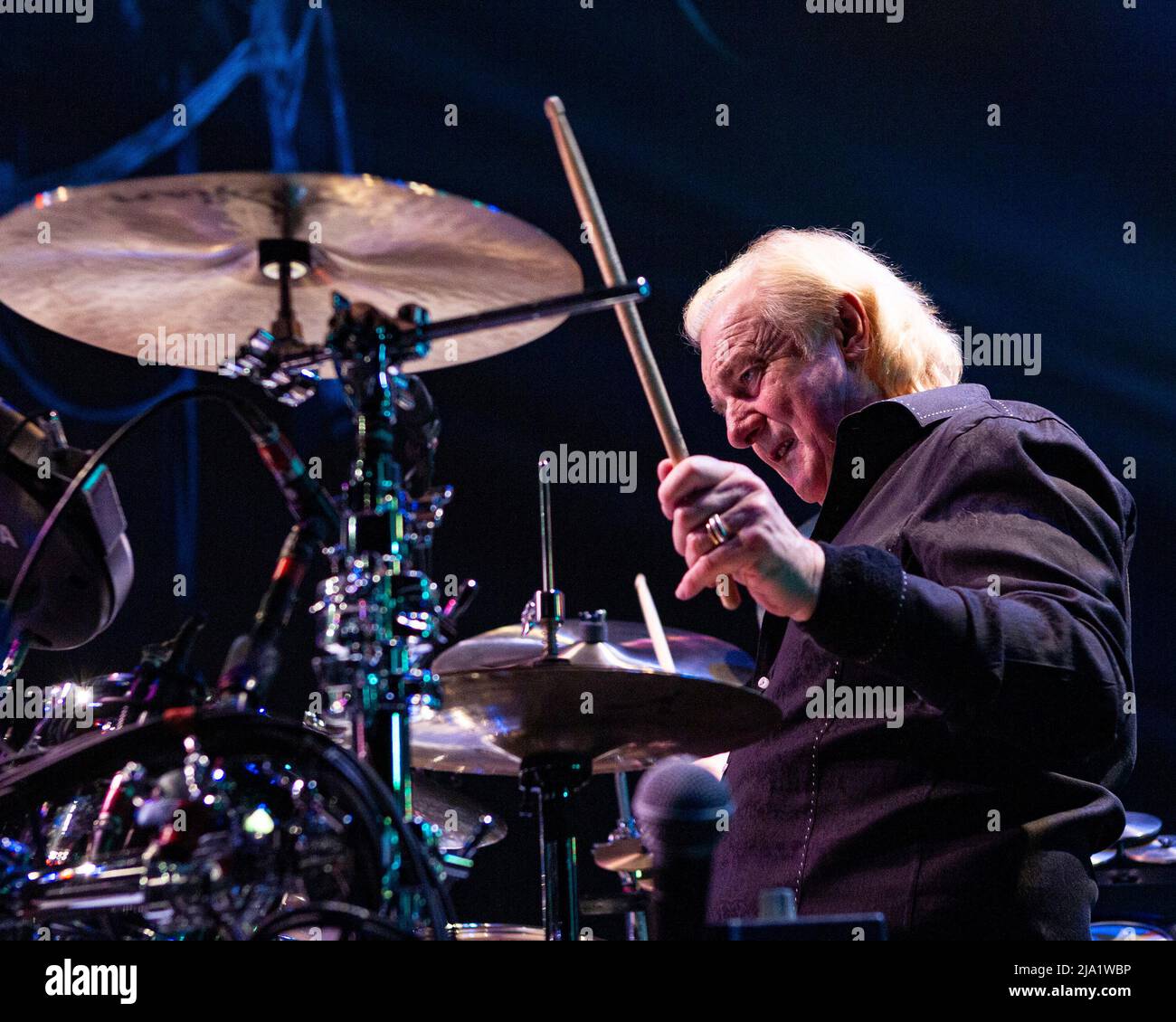 Drummer Alan White performs with YES at Hard Rock Live in Hollywood ...