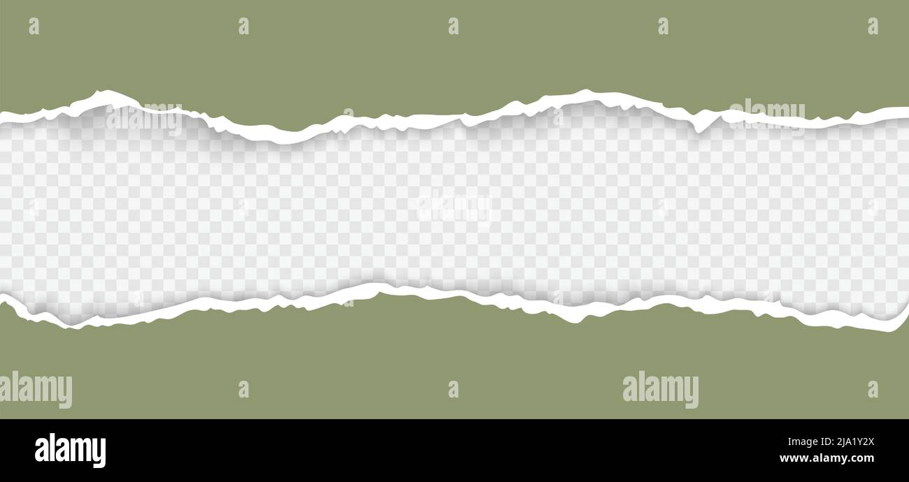 Torn paper frame. Realistic vector paper texture with ripped edges ...