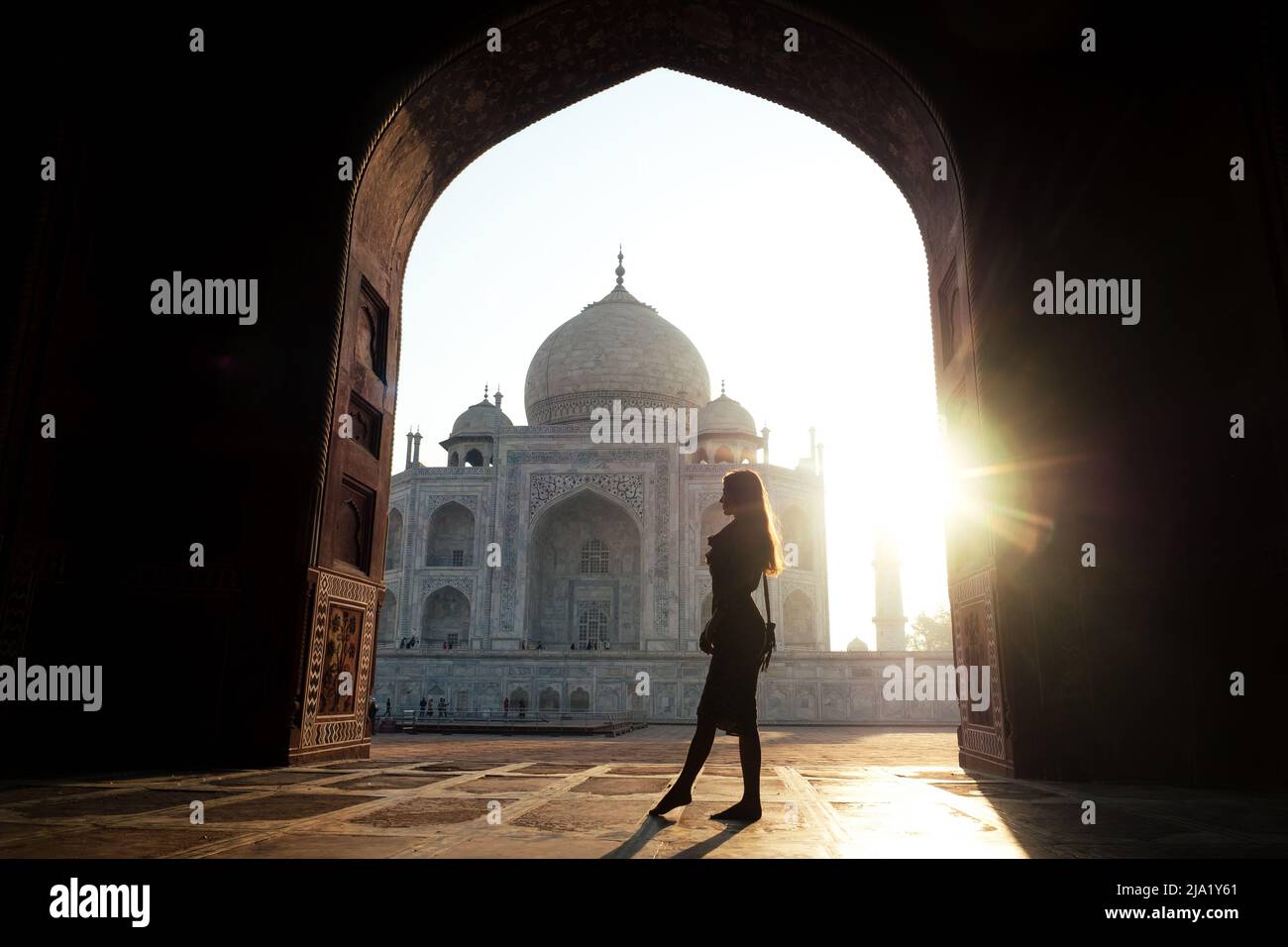 Taj mahal young muslim women in hi-res stock photography and images - Alamy