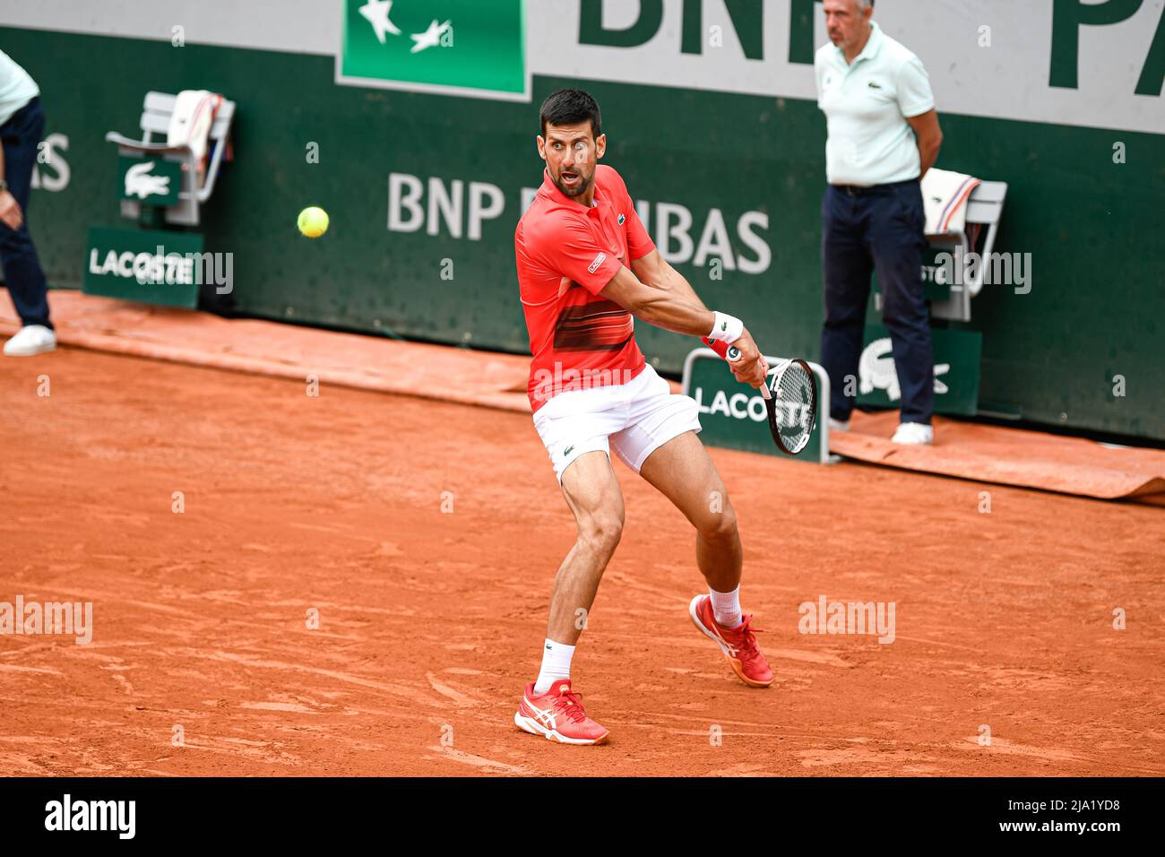 Novak Djokovic of Serbia during the French Open (Roland-Garros) 2022 ...