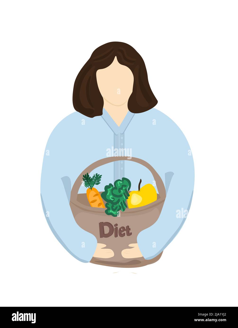 Healthy food delivery weight Stock Vector Images - Alamy