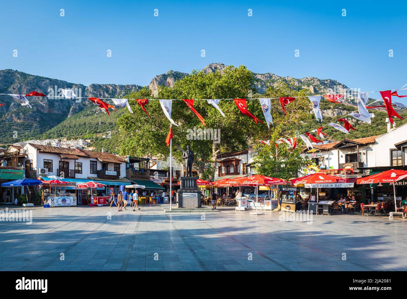 Kas, Turkey - May 2022: Kas cityscape, view of the central area of ...