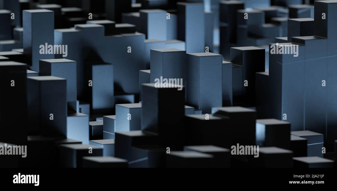 dark black technology computer surface 3d render illustration Stock ...