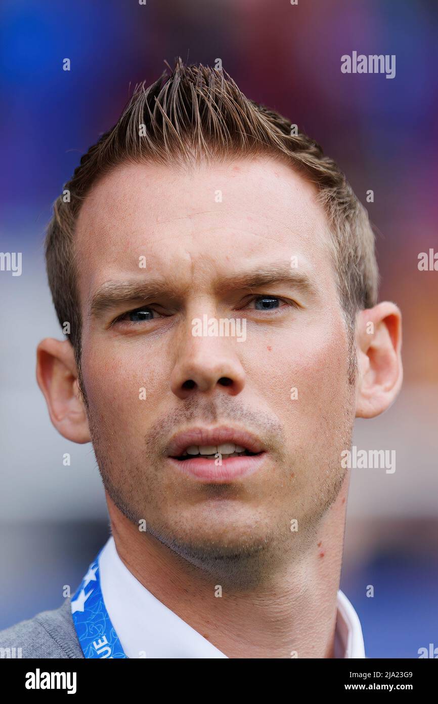 BARCELONA - APR 22: The manager Tommy Stroot in action during the UEFA ...