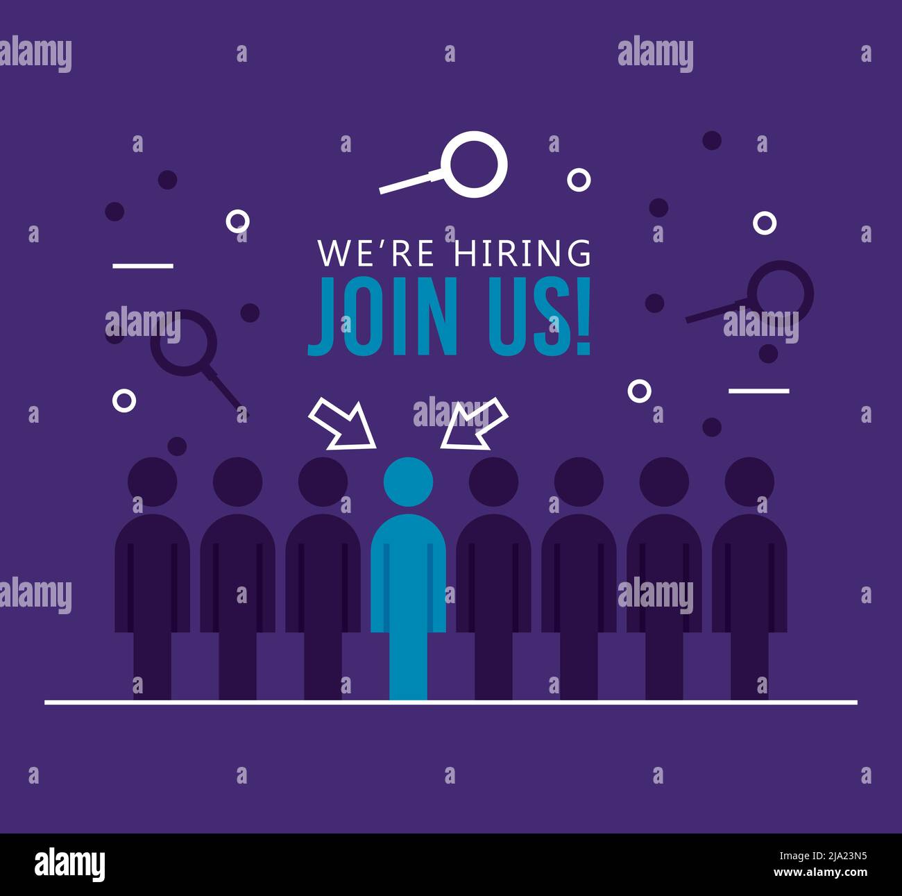 join us lettering with workers Stock Vector Image & Art - Alamy
