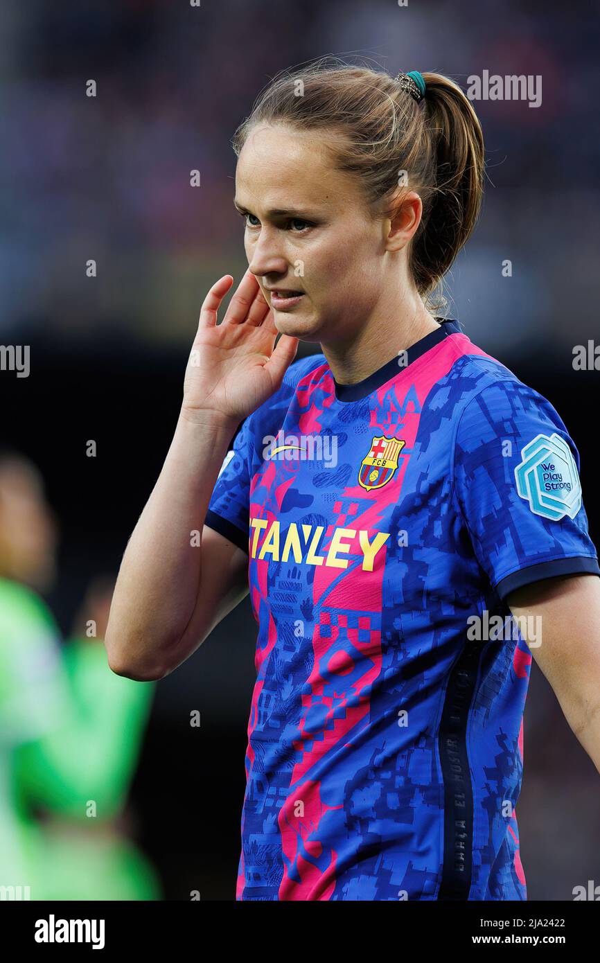 BARCELONA - APR 22: Caroline Graham Hansen in action during the UEFA ...