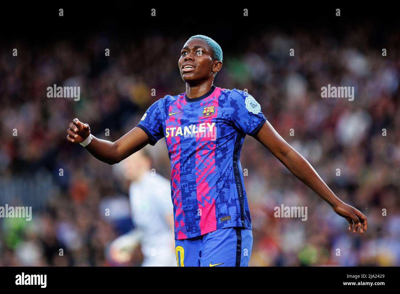BARCELONA - APR 22: Oshoala in action during the UEFA Women's Champions ...