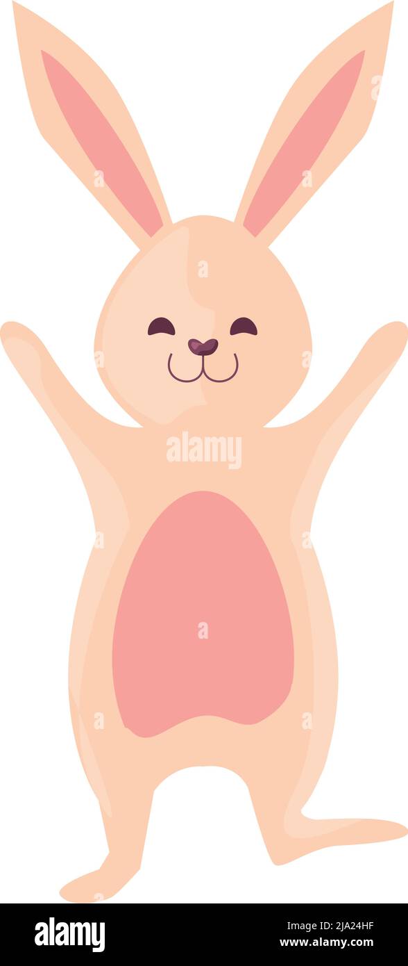 cute rabbit celebrating animal Stock Vector Image & Art - Alamy