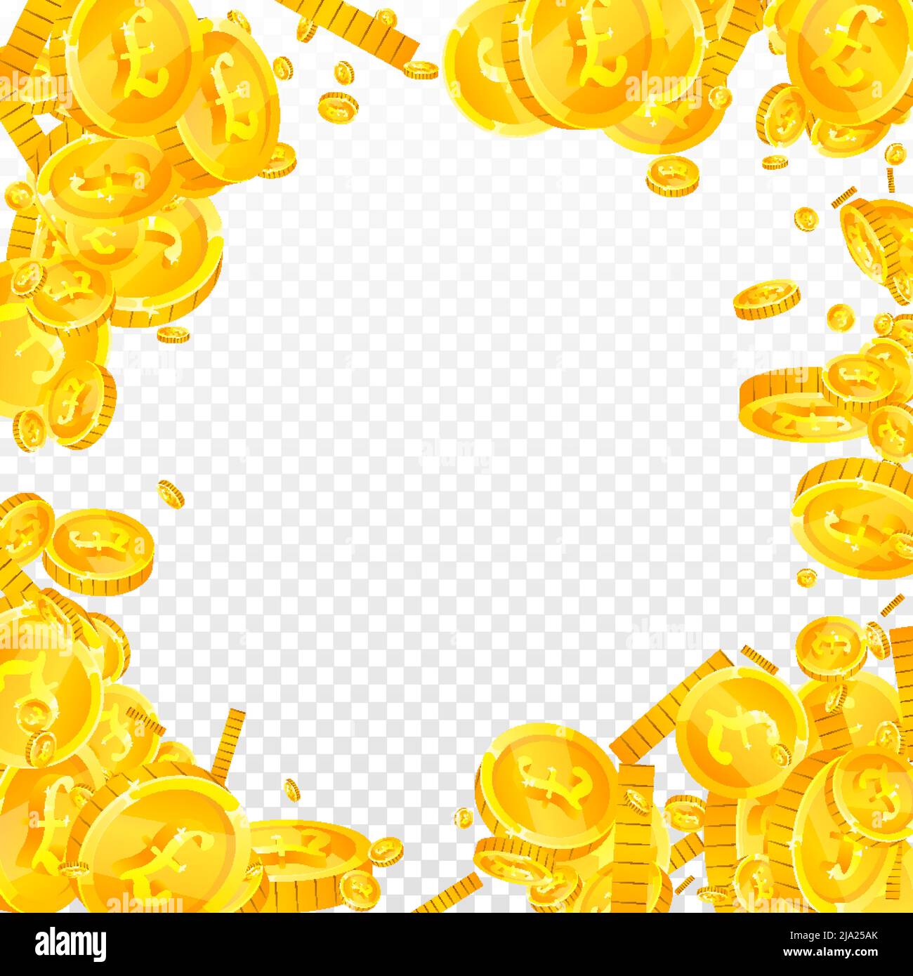 Gold pound symbol flying Stock Vector Images - Alamy