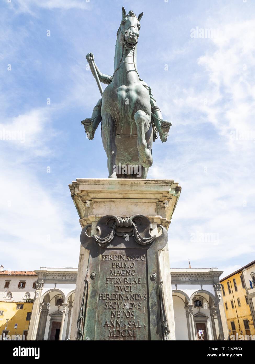 Equestrian statue of Ferdinando I, Piazza della Santissima Annunziata ...