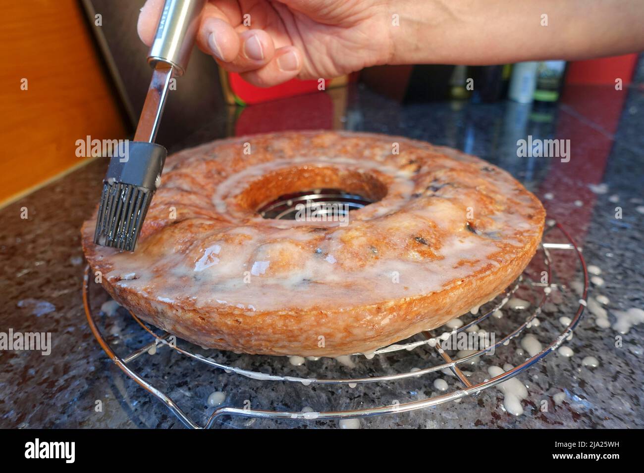 Swabian cuisine, preparing Swabian bundt, Swabian baking speciality ...