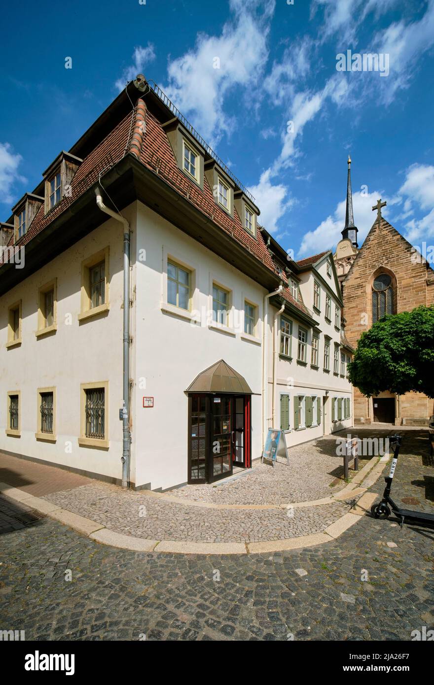 Otto Dix House and Church of St. Mary, Mohrenplatz, Gera, Thuringia ...