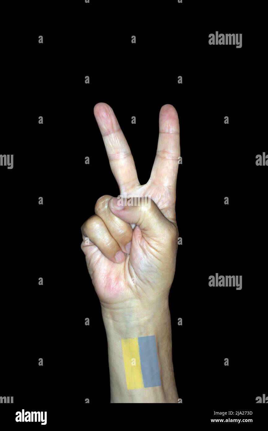 Image of ukrainian flag hi-res stock photography and images - Alamy