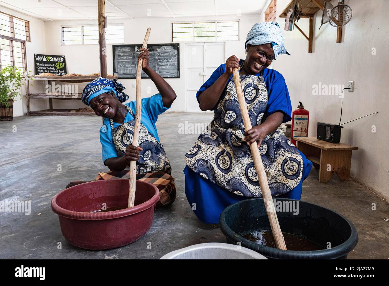 Women making soap, Seaweed centre, Women Cooperative, seaweed ...