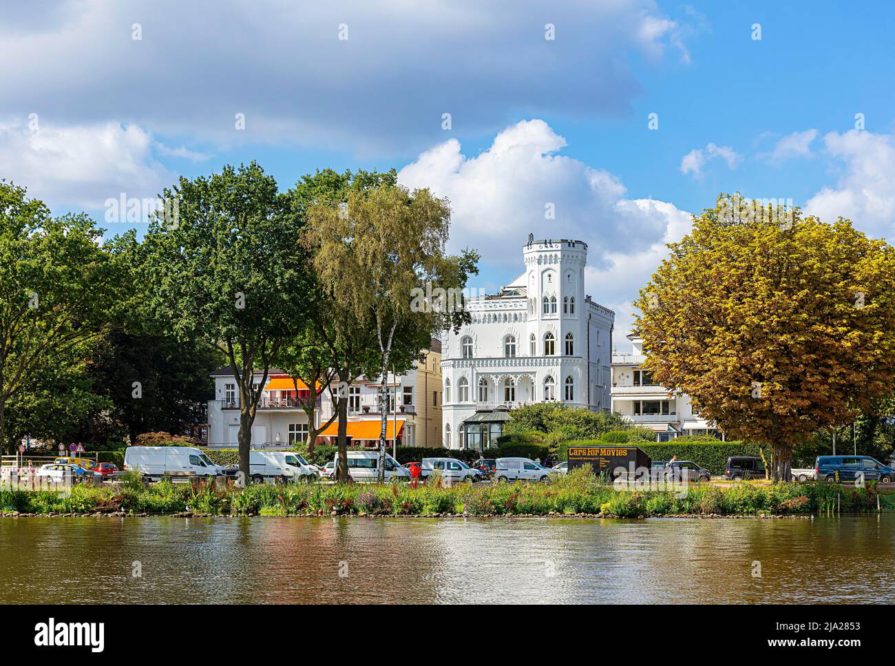 Luxury villas on the Aussenalster, Hamburg, Germany Stock Photo - Alamy