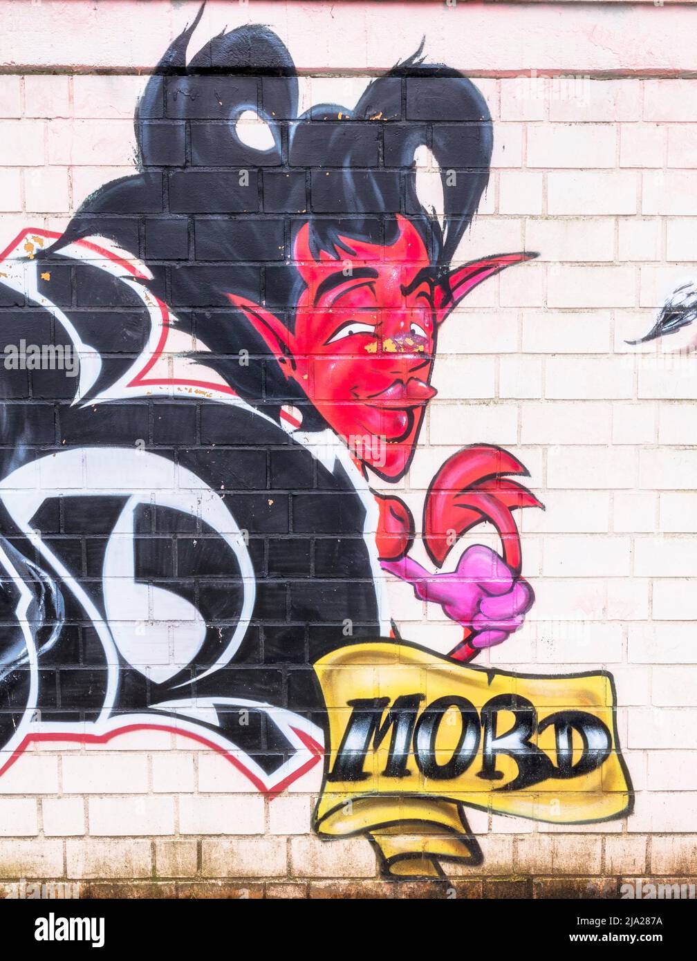 Devil graffiti hi-res stock photography and images - Alamy
