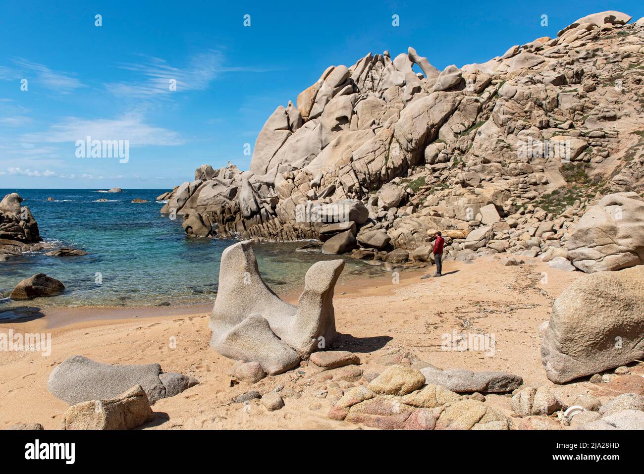 Spiaggia Cala Francese, Capo Testa, Sardinia, Italy Stock Photo - Alamy