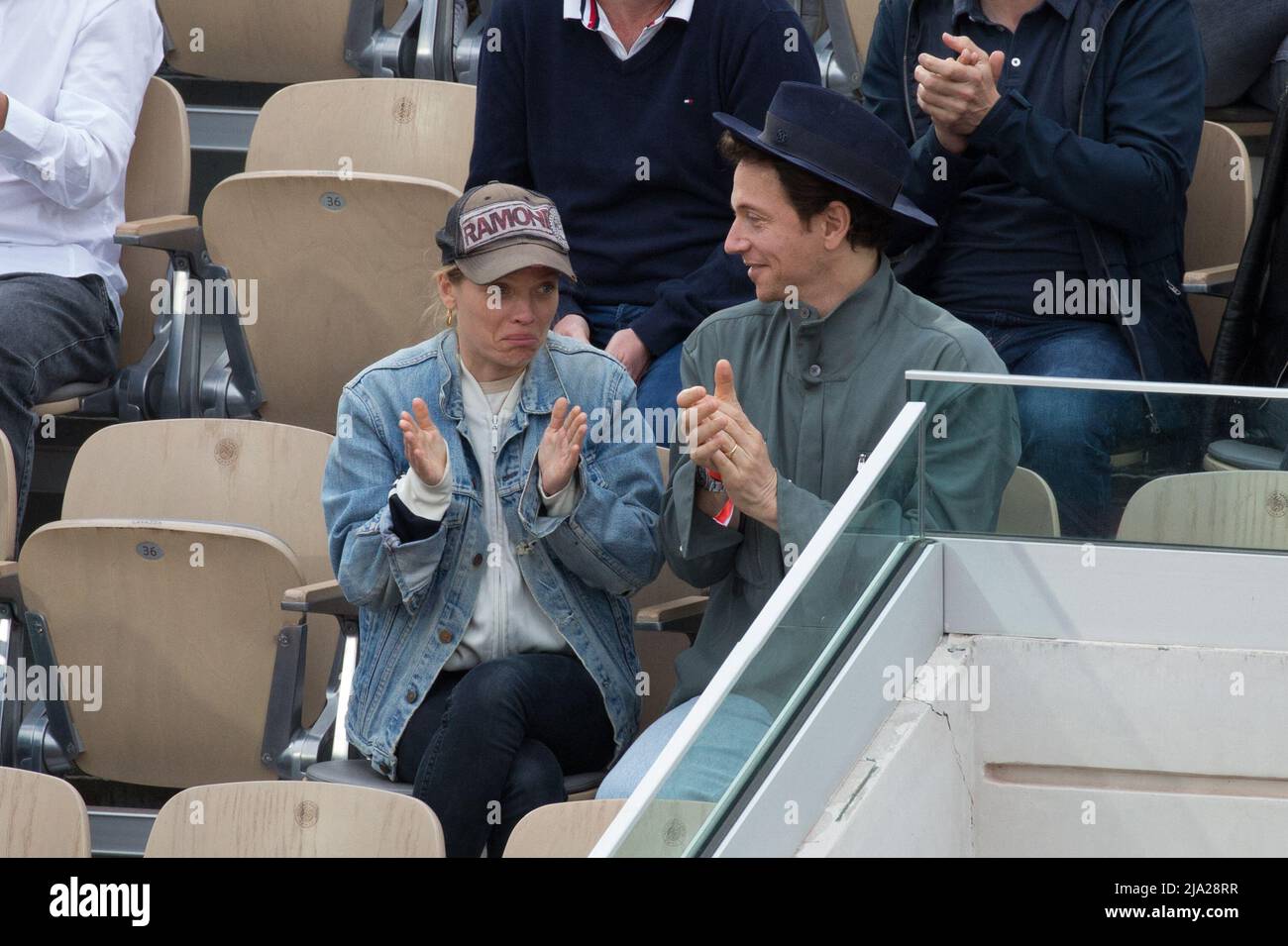 Paris, France. May 26, 2022, Melanie Thierry, Raphael Haroche in the ...
