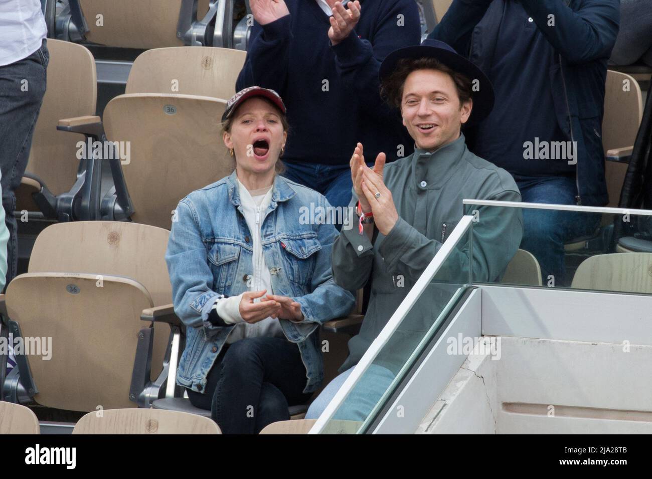 Paris, France. May 26, 2022, Melanie Thierry, Raphael Haroche in the ...