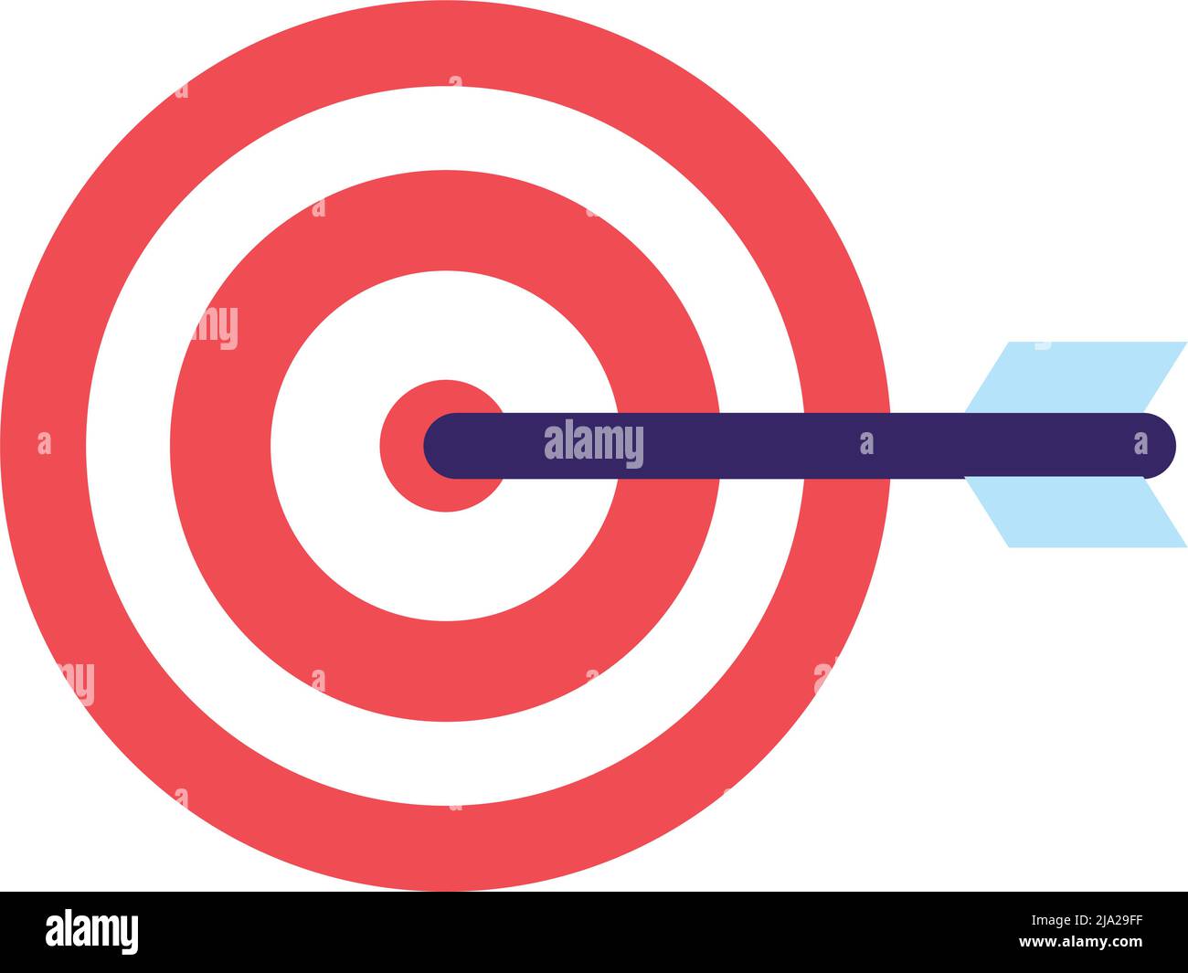 target with arrow Stock Vector Image & Art - Alamy