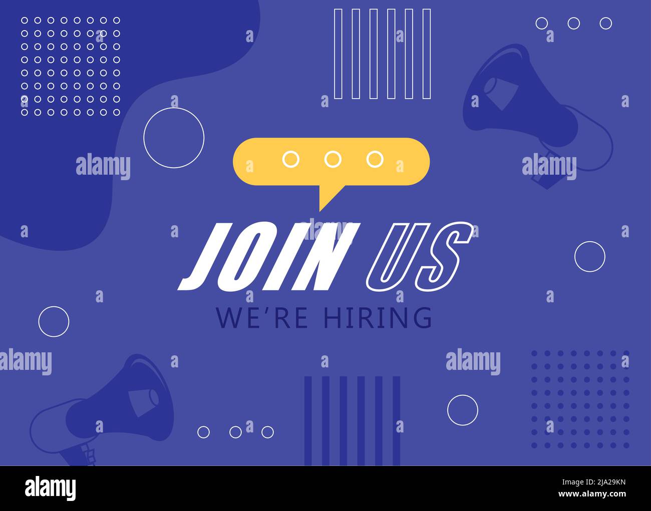 Now hiring yellow speech Stock Vector Images - Alamy