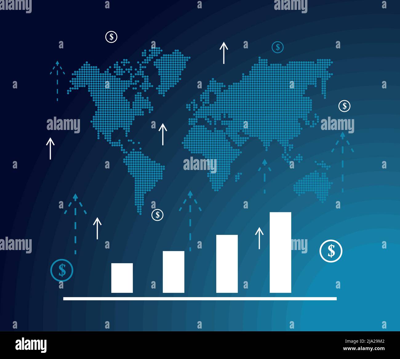 profit infographic with earth maps Stock Vector Image & Art - Alamy