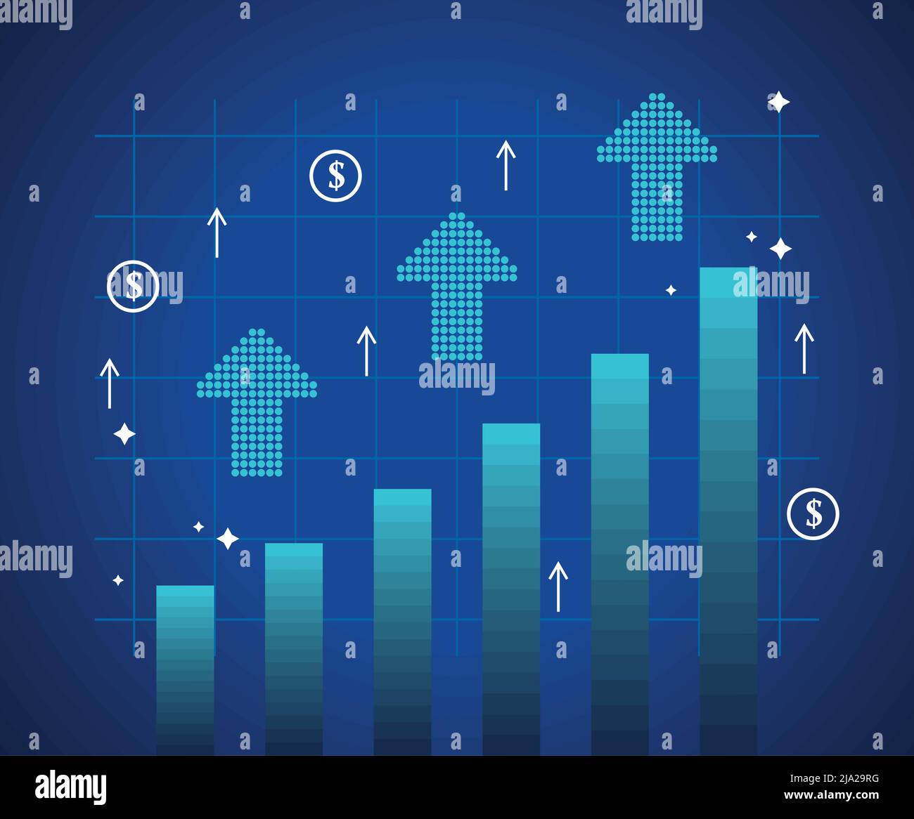 profit infographic with arrows Stock Vector Image & Art - Alamy