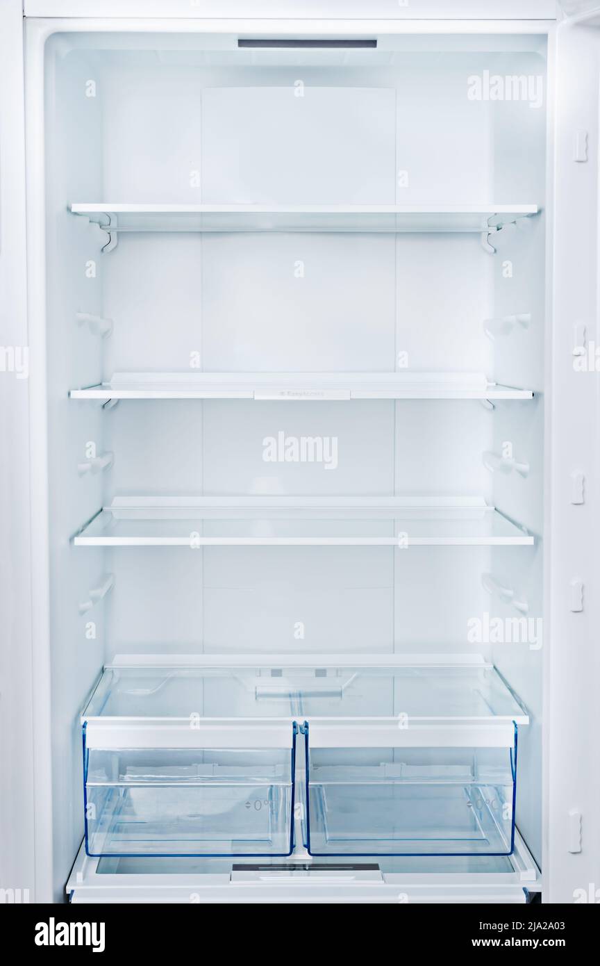 Empty refrigerator concept poverty hi-res stock photography and images ...