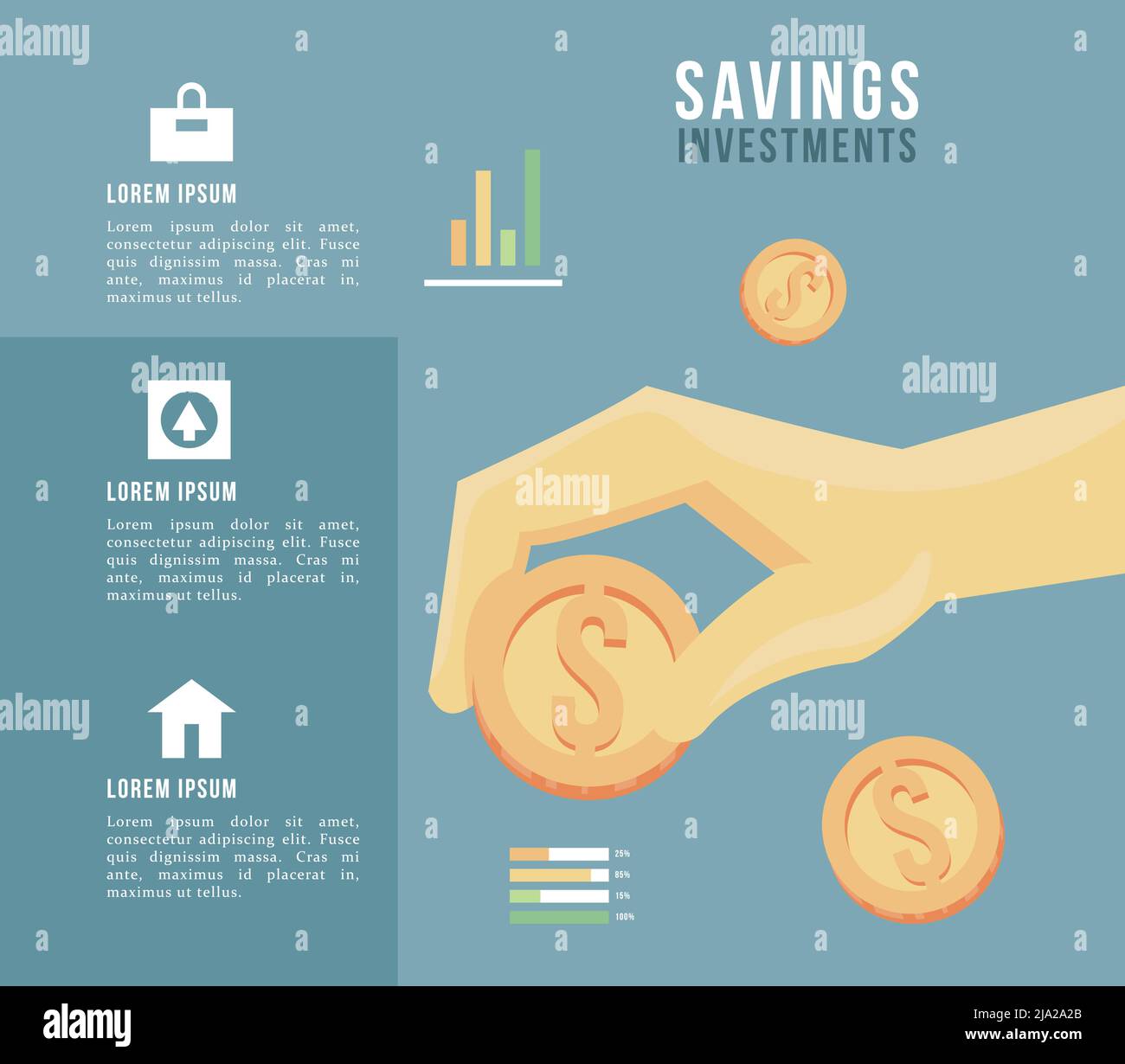 money infographic with coins Stock Vector Image & Art - Alamy