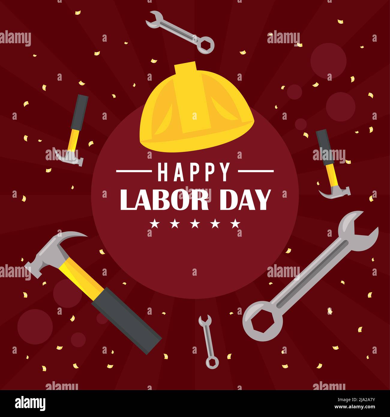 happy labor day lettering poster Stock Vector Image & Art - Alamy