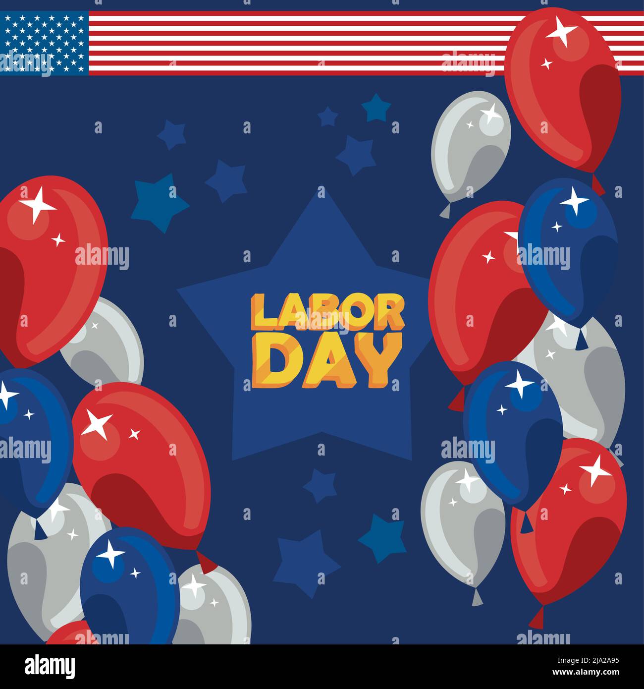 happy labor day lettering card Stock Vector Image & Art - Alamy