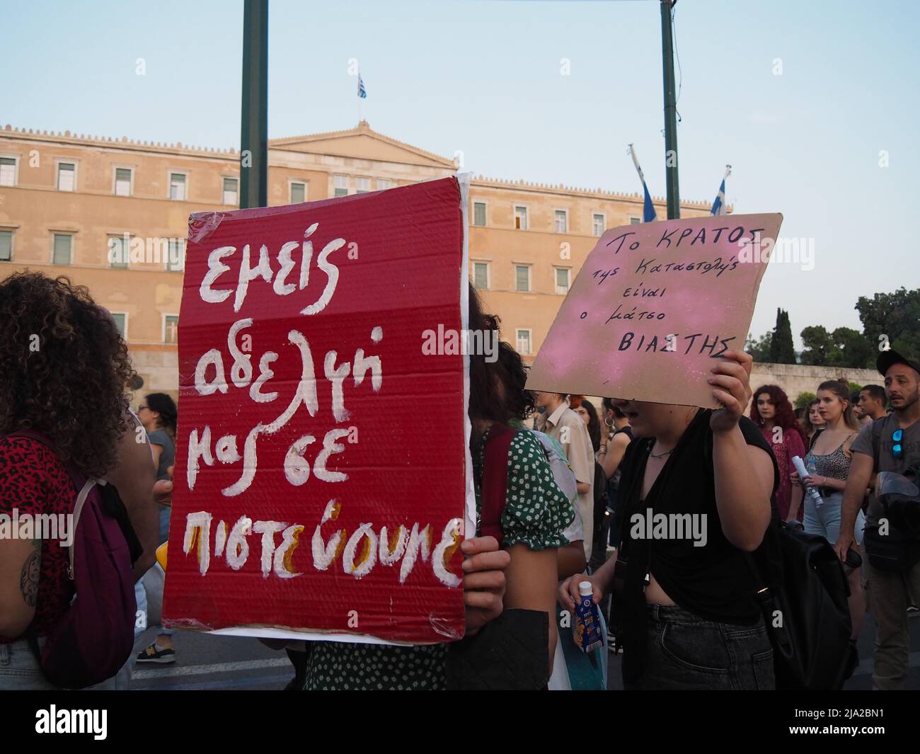 Athens, Attika, Greece. 26th May, 2022. Activists protest in Athens ...