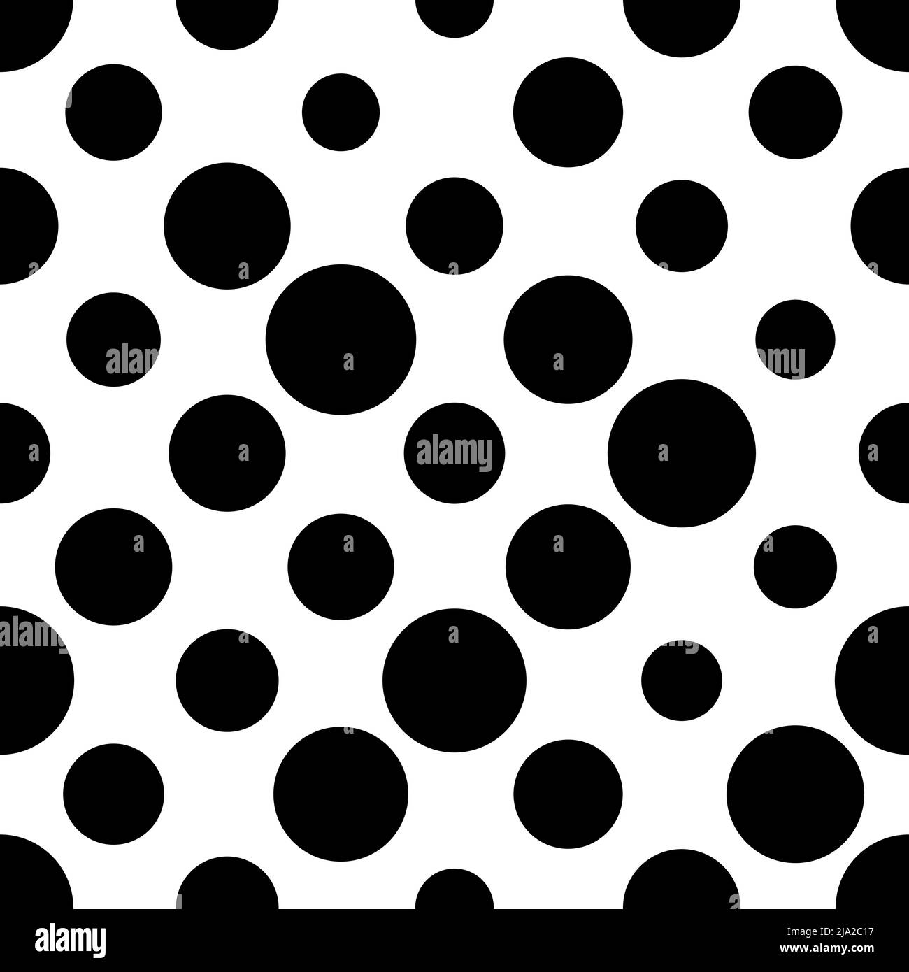 Abstract fashion monochrome polka dots background. Black and white ...