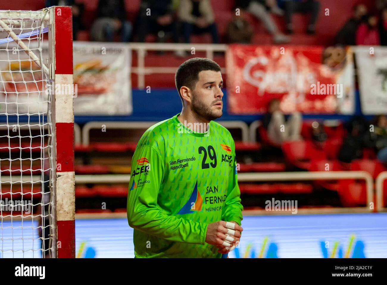 Argentina. May 26, 2022. San Fernando Handball (ARG) player Nicolas ...
