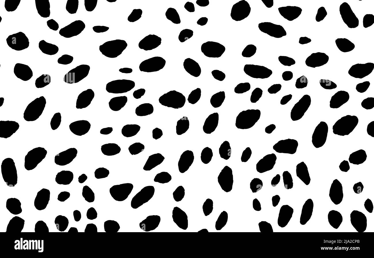 Abstract modern dalmatian fur seamless pattern. Animals trendy ...
