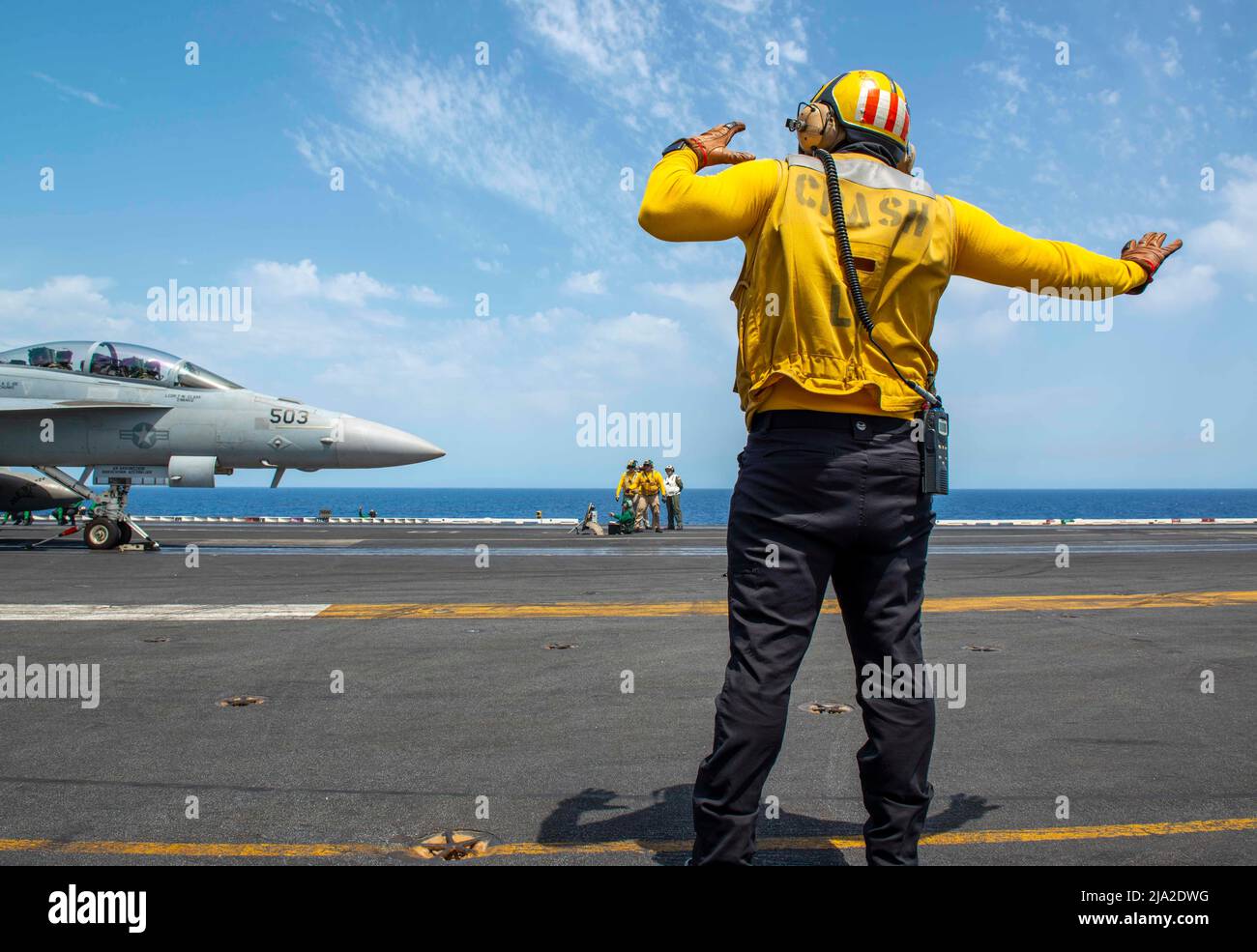 220525-N-ZE328-1220 IONIAN SEA (May 25, 2022) Aviation Boatswain's Mate ...