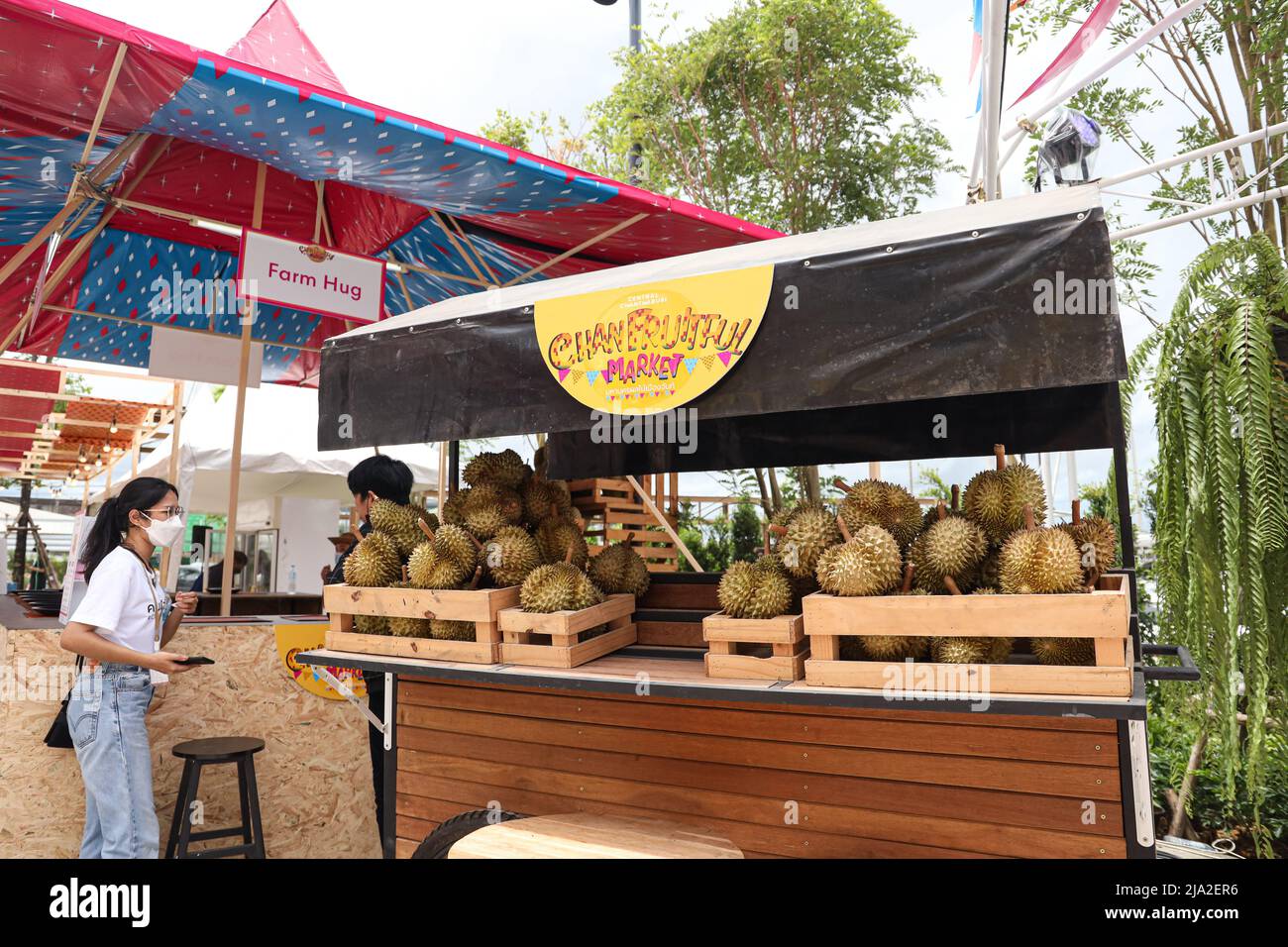Chanthaburi, Thailand. 26th May, 2022. The outdoor activity area of ...