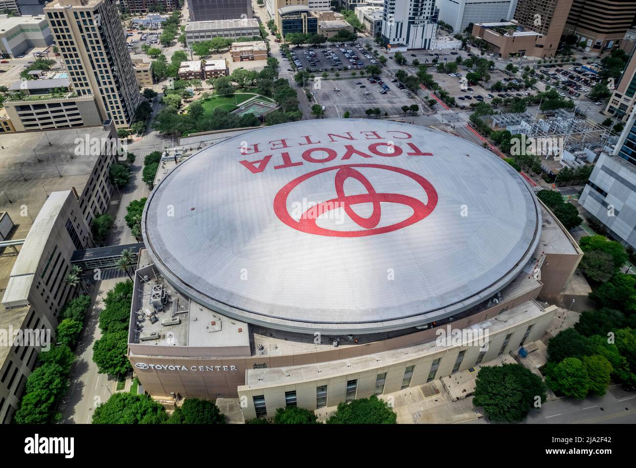 Houston, Texas, USA. 14th Sep, 2017. The Toyota Center photographed ...