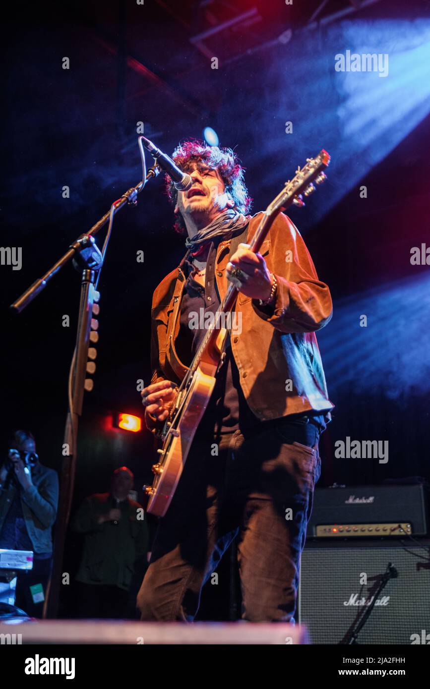 London, England, 26th May 2022, Carl Barât, Gary Powell, Anthony ...