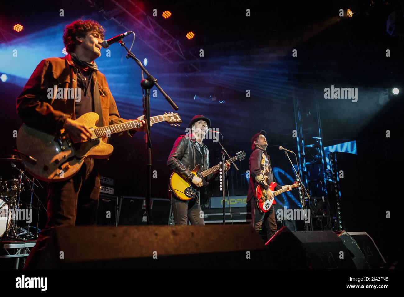 London, England, 26th May 2022, Carl Barât, Gary Powell, Anthony ...