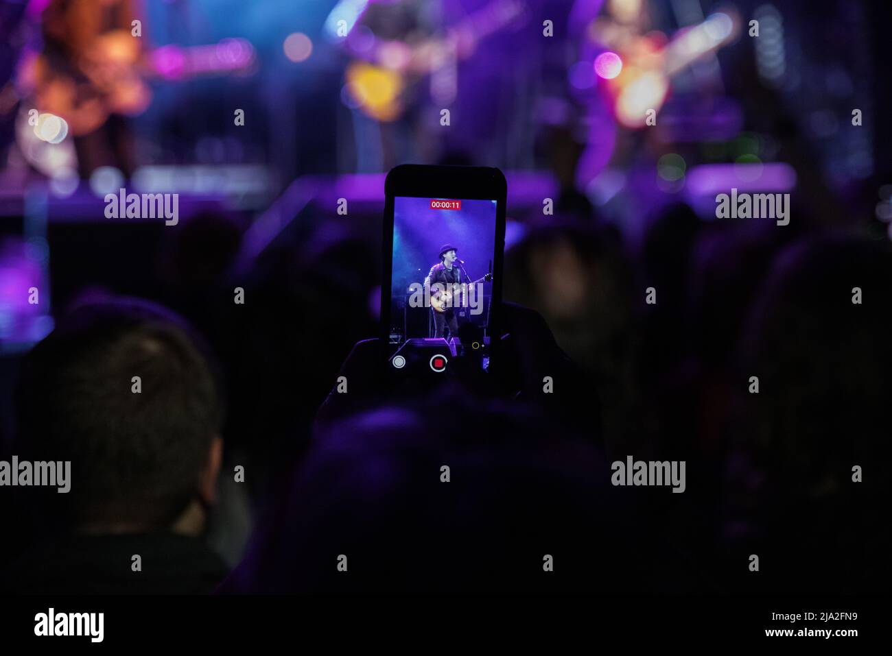 London, England, 26th May 2022, Carl Barât, Gary Powell, Anthony ...