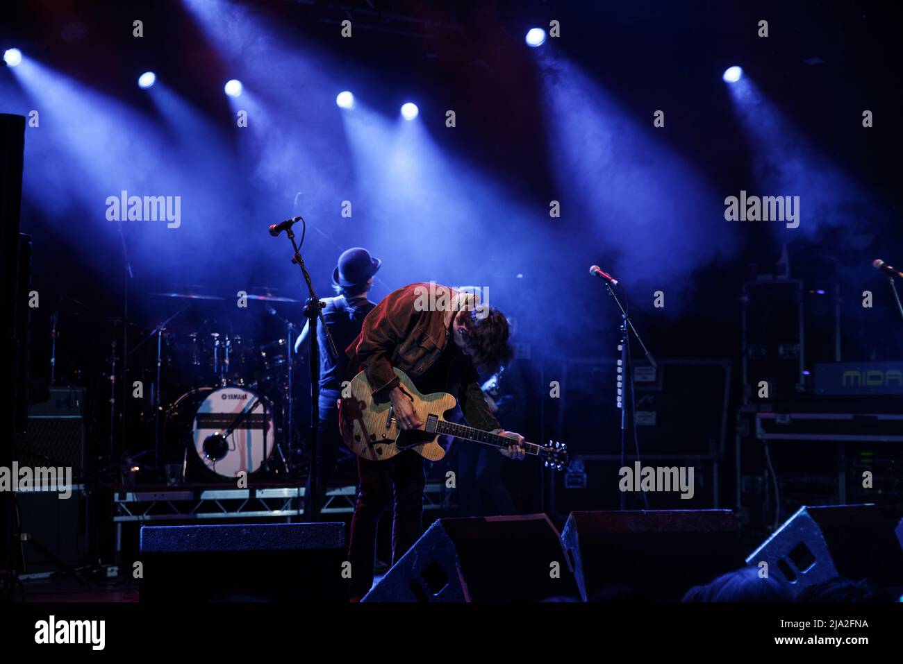 London, England, 26th May 2022, Carl Barât, Gary Powell, Anthony ...
