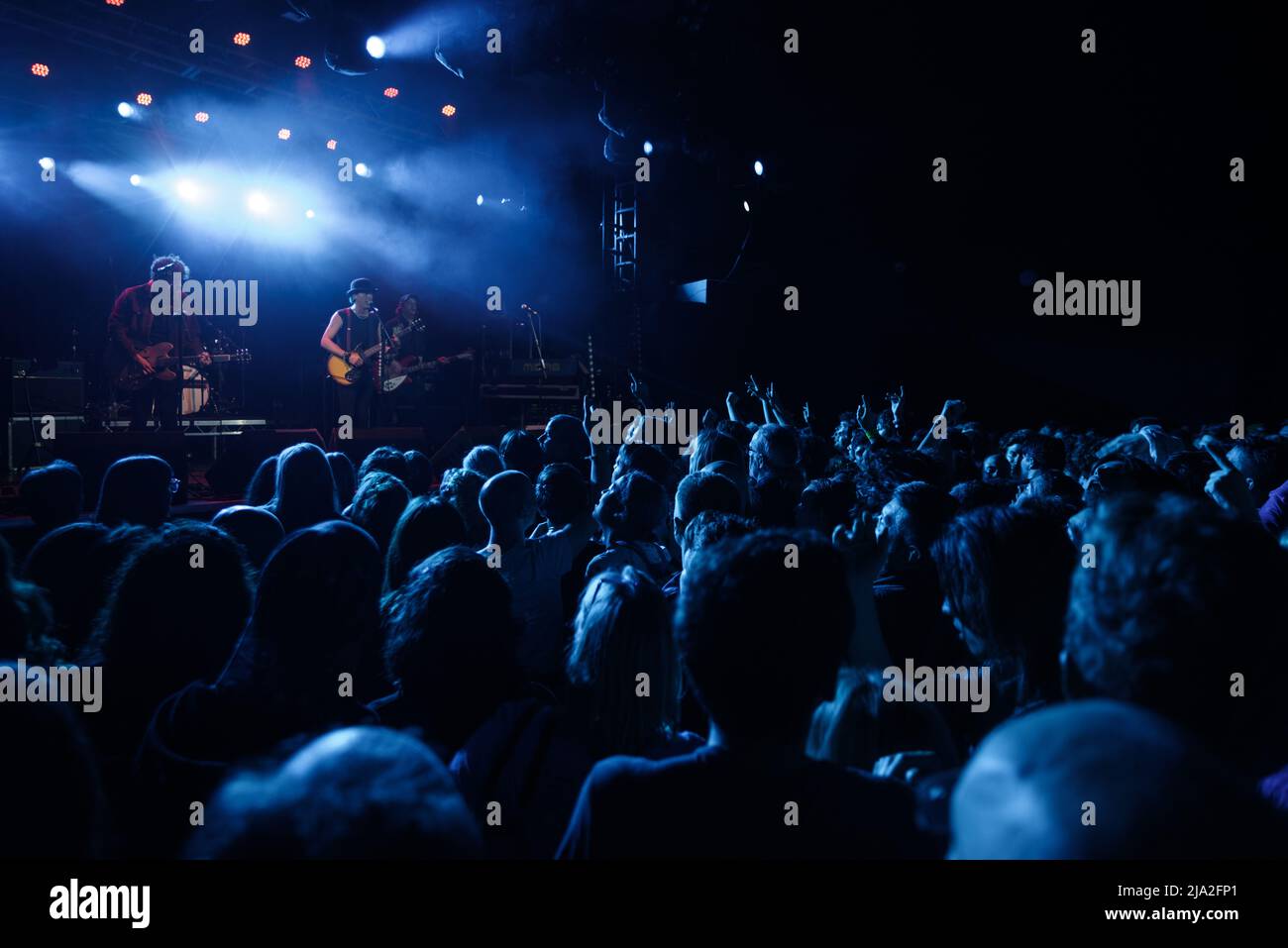 London, England, 26th May 2022, Carl Barât, Gary Powell, Anthony ...