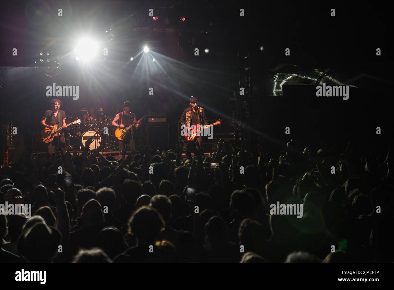 London, England, 26th May 2022, Carl Barât, Gary Powell, Anthony ...