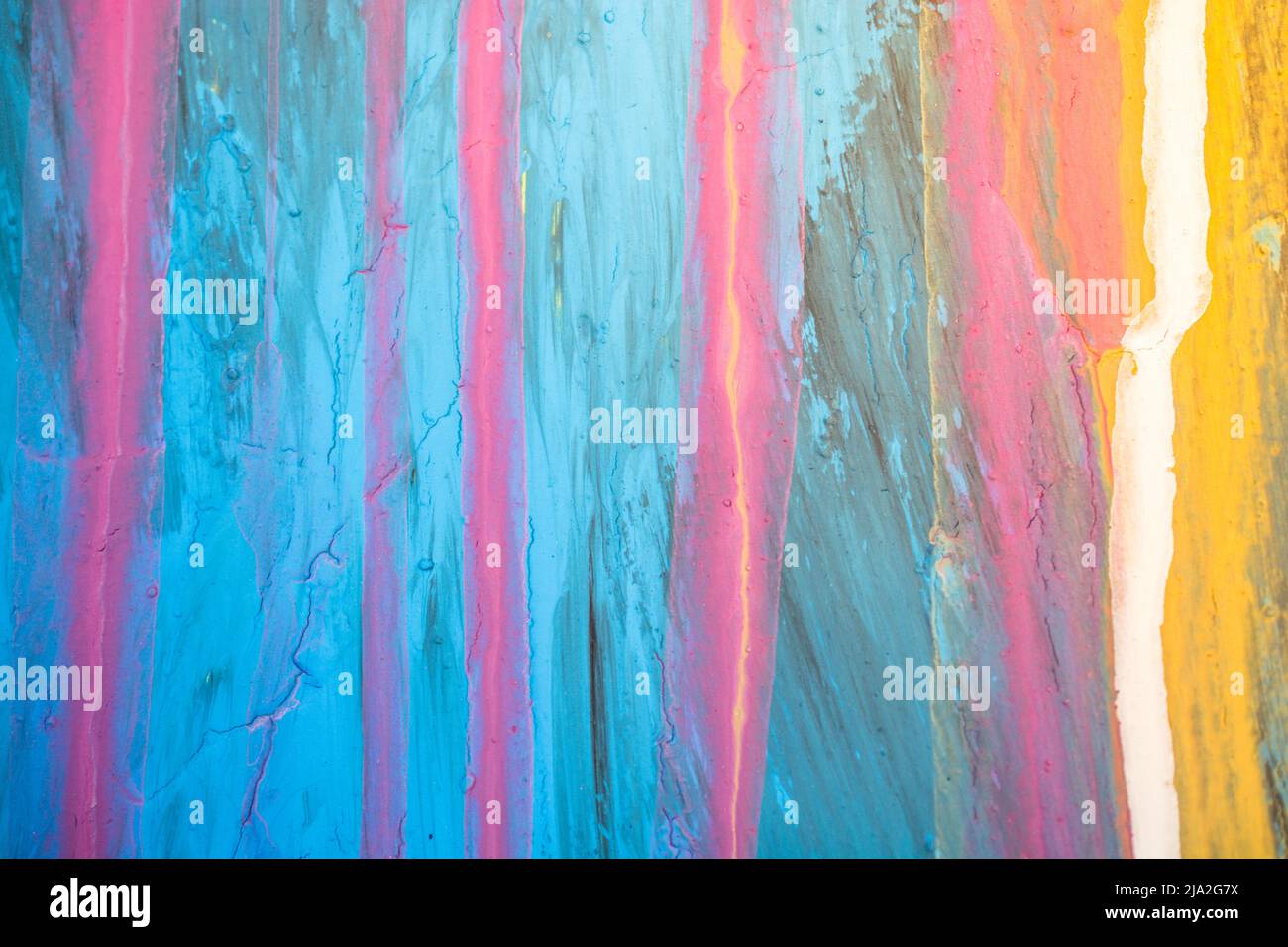Rough colorful paint dripping grunge texture of wall Stock Photo - Alamy