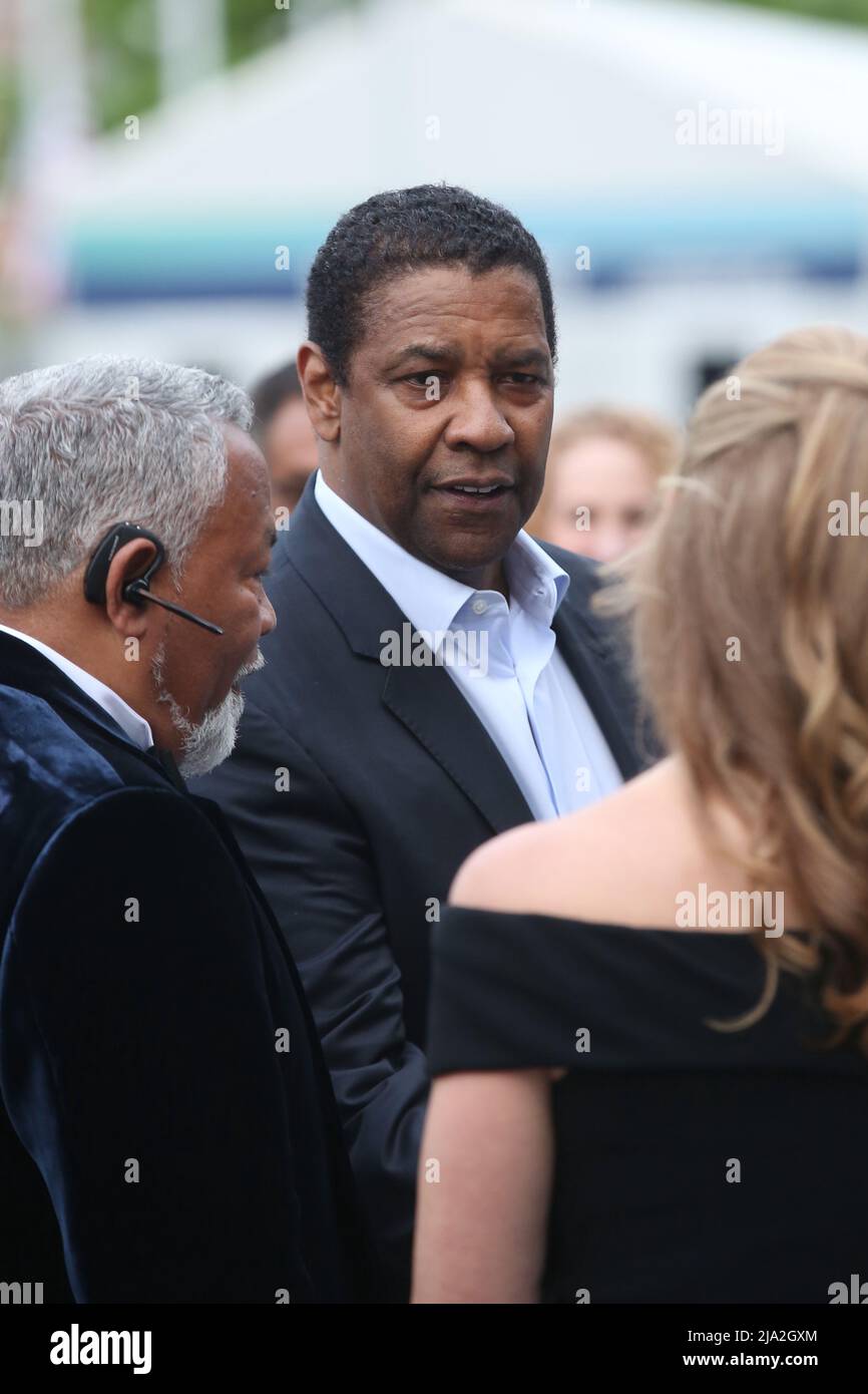 New York, United States. 26th May, 2022. Denzel Washington arrives at ...