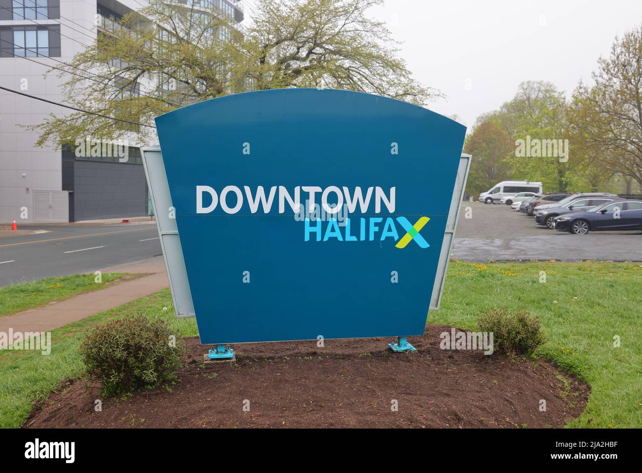 Halifax Downtown welcome sign. Halifax is the capital of Nova Scotia ...