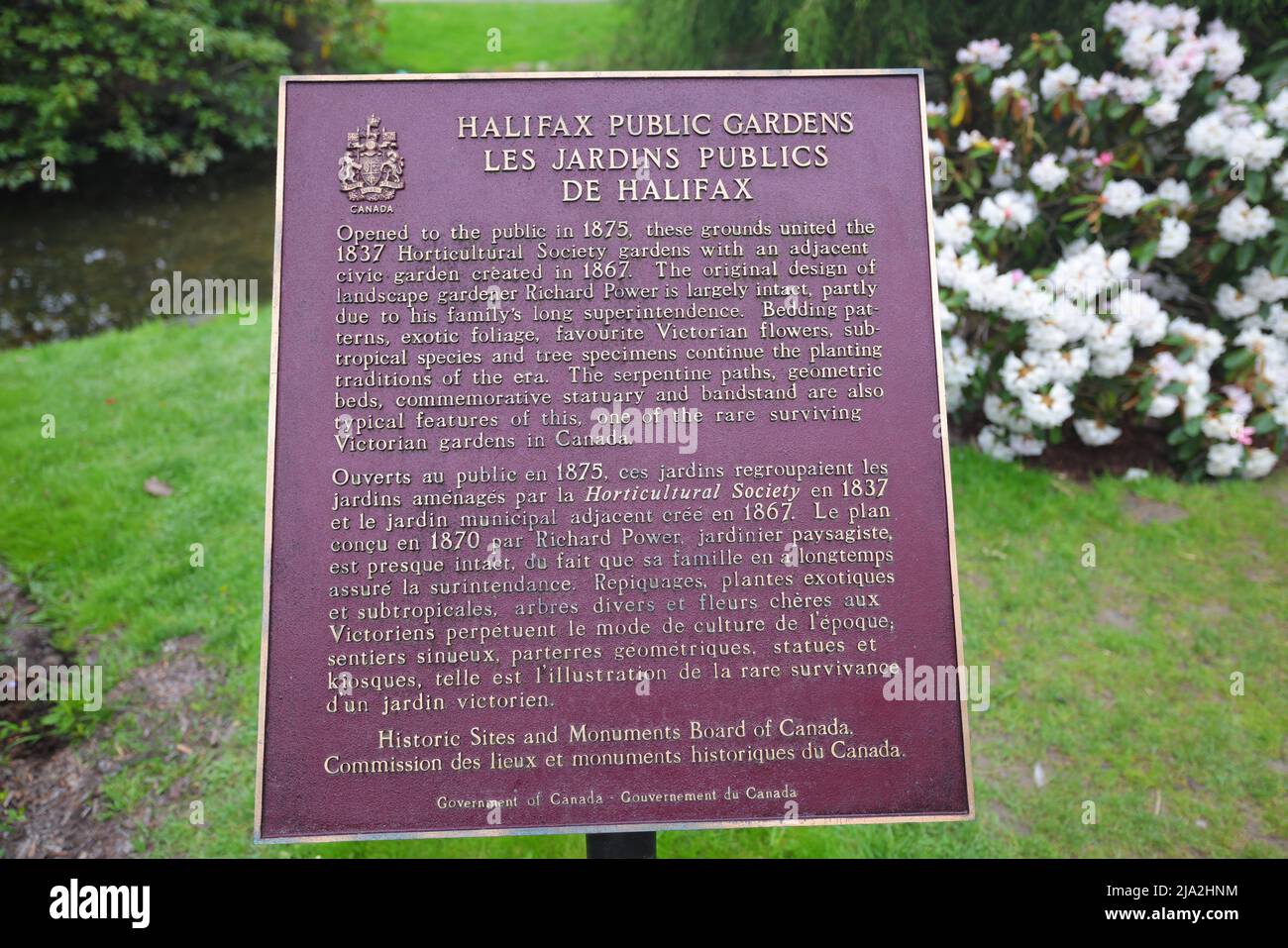 Information board of tourist interest or useful information Halifax ...