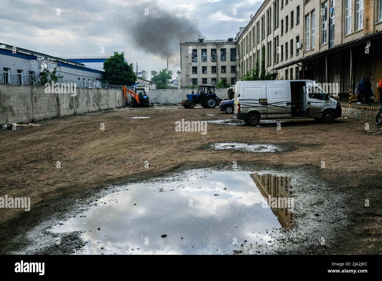 Severodonetsk, Ukraine. 25th May, 2022. A view of the humanitarian ...